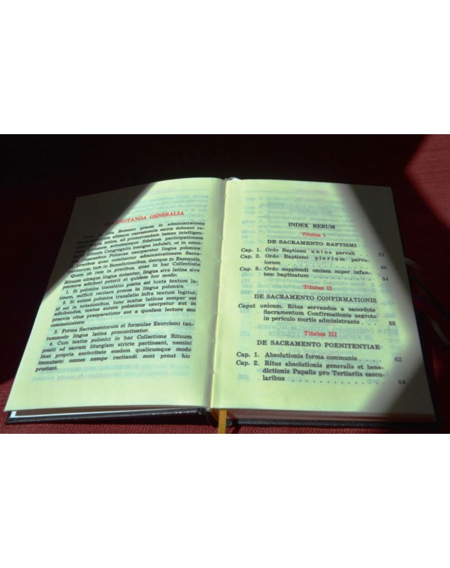 Collectio Rituum 1963 - przedsoborowy rytuał z adaptacjami dla Kościoła ...